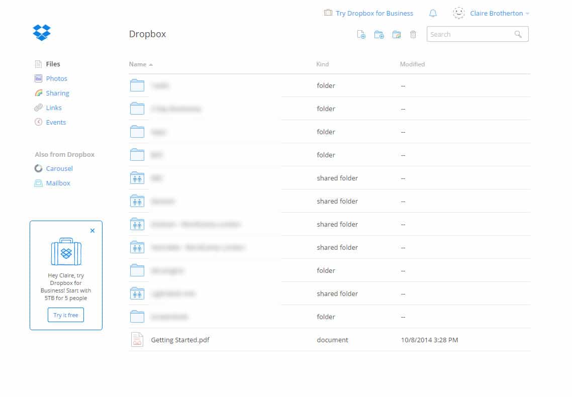 How to Upload Files to Dropbox and Share Them - A Bright Clear Web
